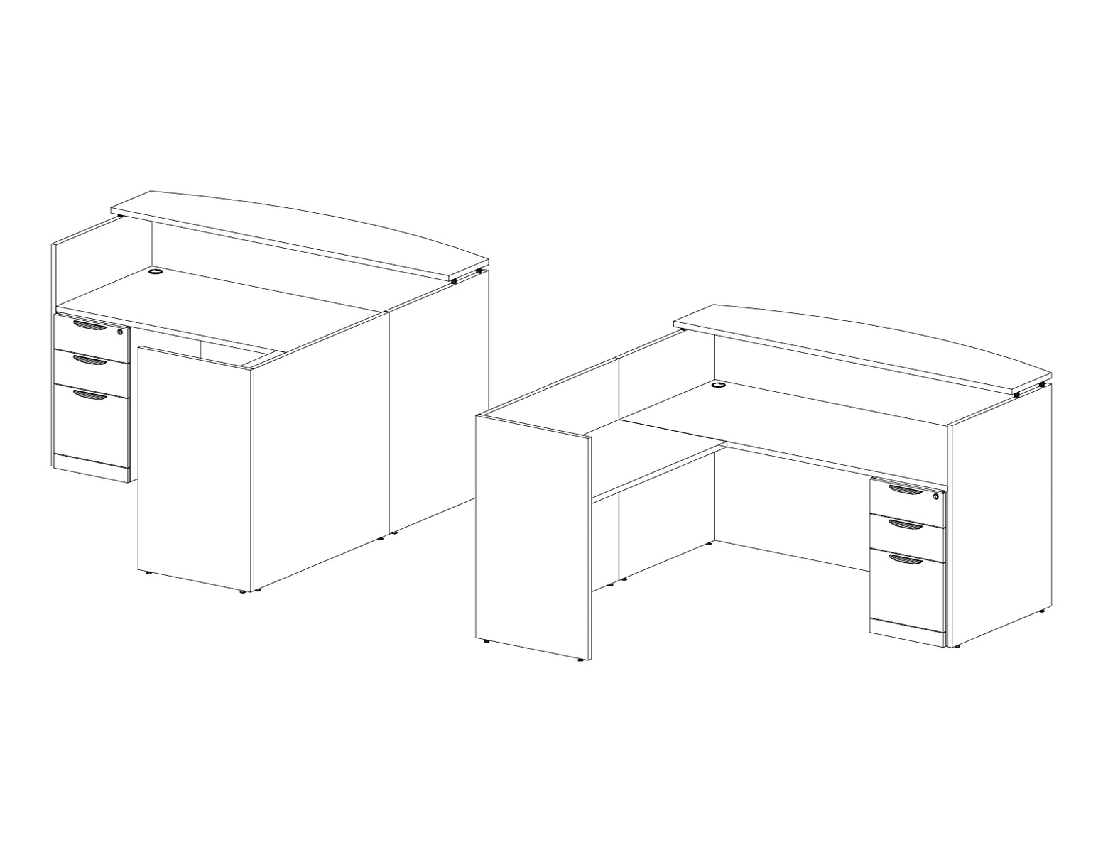 Classic Reception Desk - Make a Worthwhile Impression - e3